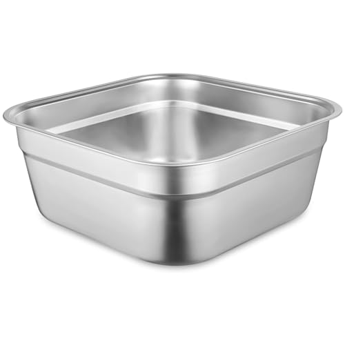Stainless Steel Kitchen Wash Basin: Durable, Multi-Purpose Dish Tub ...